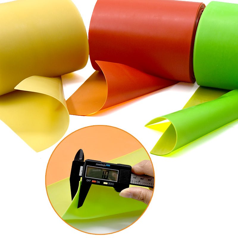 1MM to 2MM Thickness Plain Rubber Band Roll In Three Colors High Elast ...